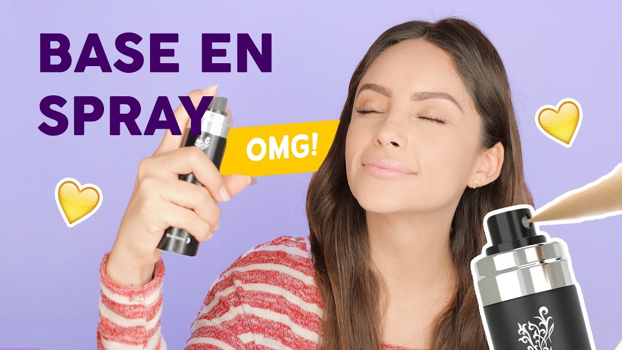 PROBANDO BASE DE MAQUILLAJE EN SPRAY | Muakk.com - YouTube