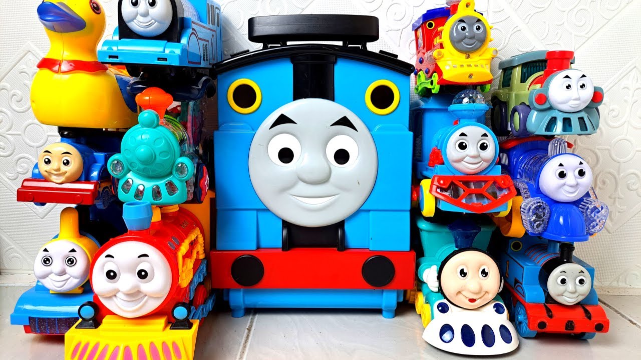 Merakit Kereta Thomas and Friends, Thomas robot, Thomas Lampu, bus tayo ...