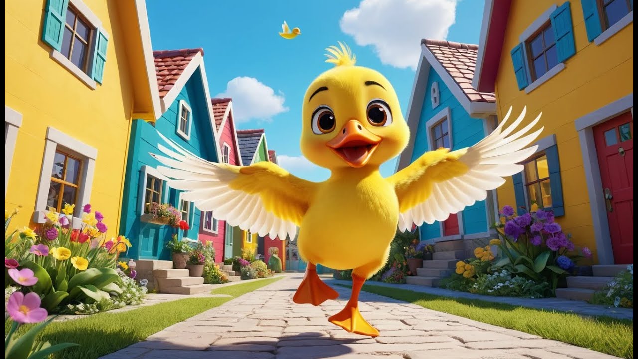Ducky Flappy Wings Go Flap Flap Flap | Energetic Duckling Song for ...