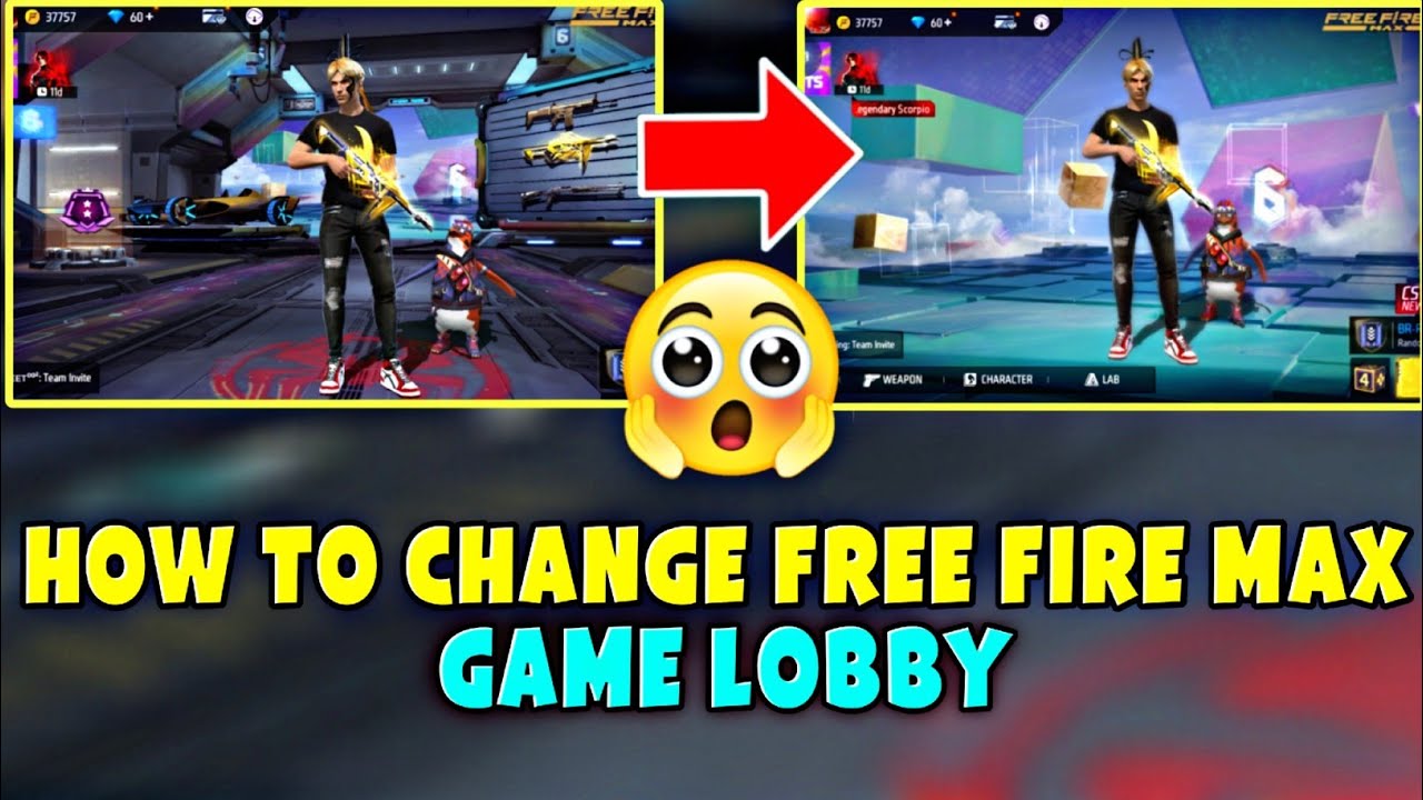 Free fire max lobby change kese kre 2023 | how to change free fire max ...