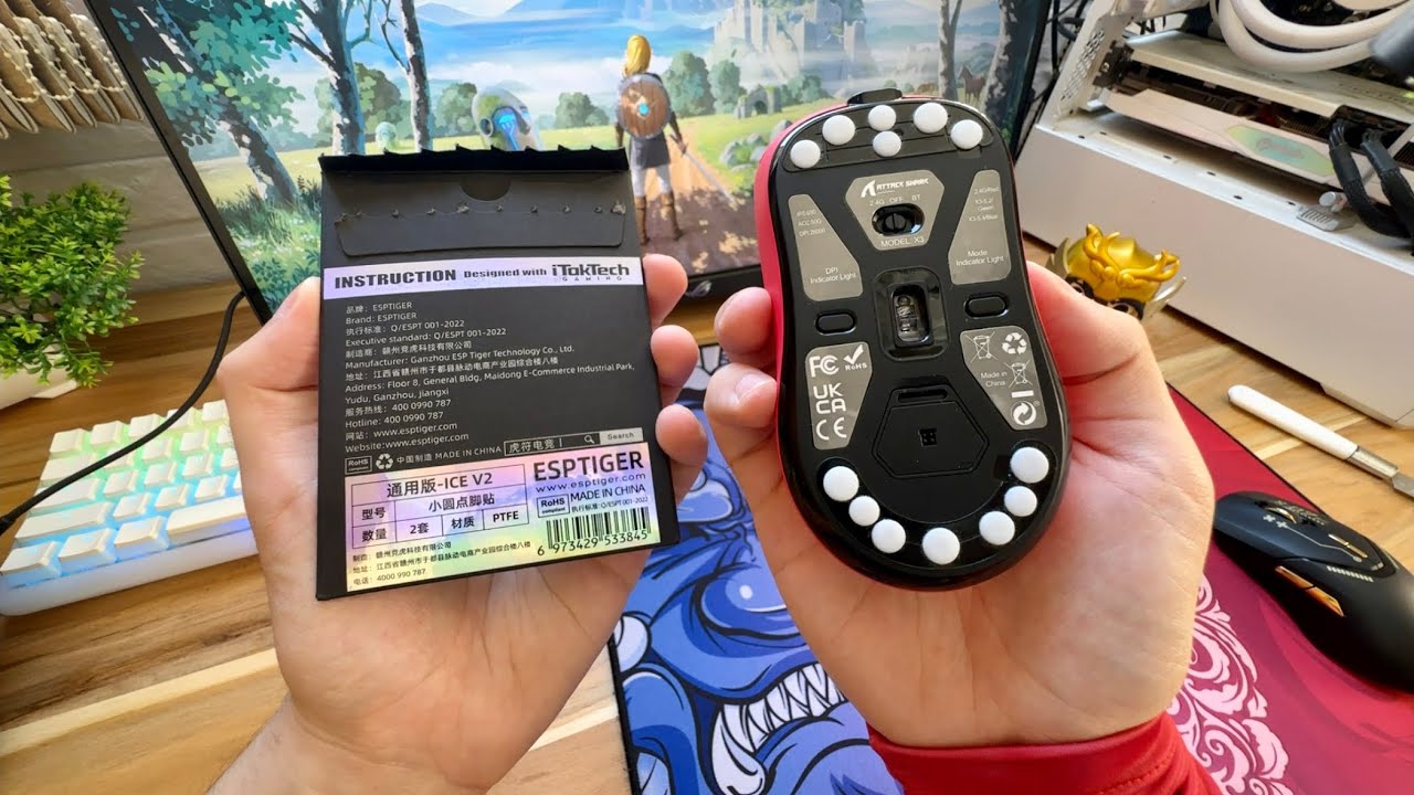 Melhorando a sensação de usar o Mouse - Feet Universal Tiger ICE v2 ...