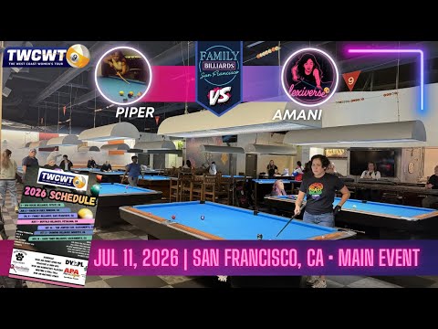 TWCWT 2026 Stop 3 - Family Billiards | Main Event Match 1: Piper vs Amani