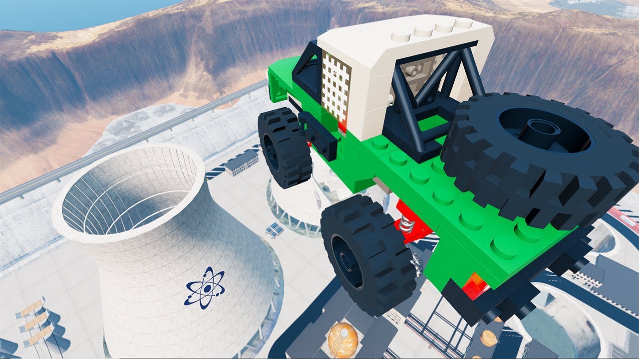 Random Lego Car Jumps & Crashes #5 - BeamNG.Drive - YouTube