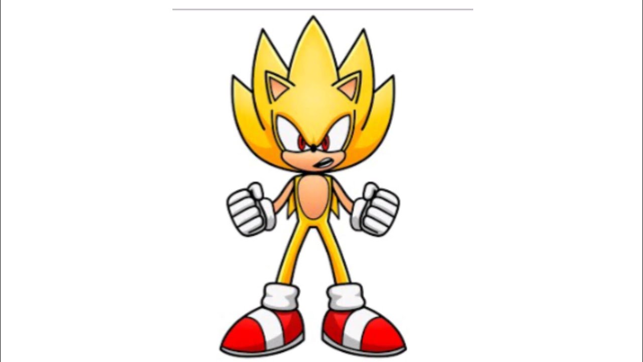 How To Draw Super Sonic 2 Super Sonic Drawing Tutorial Youtube