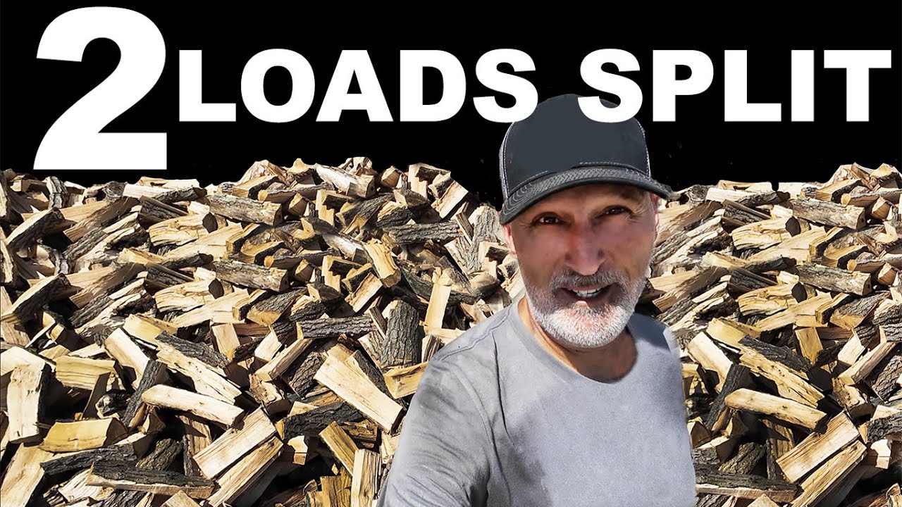 FIREWOOD SPLIT - TWO TRAILER LOADS DONE! - YouTube