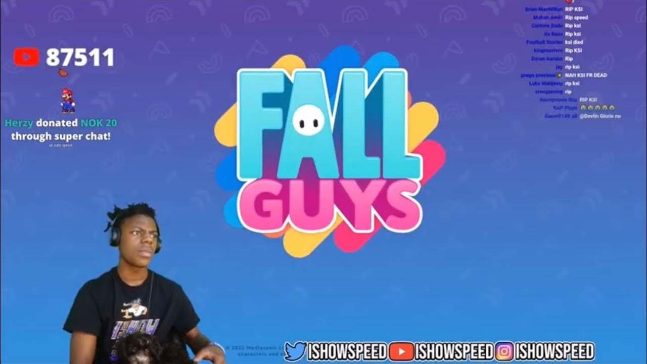 IShowSpeed Plays Fall Guys - YouTube