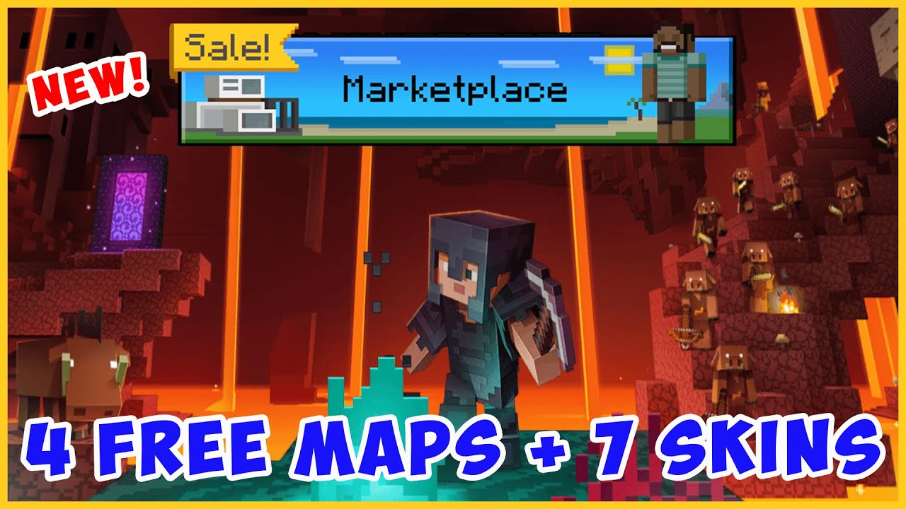 💥💯 4 FREE Maps and 7 FREE SKINS| Minecraft Marketplace 1.17.11 🔥💥 - YouTube