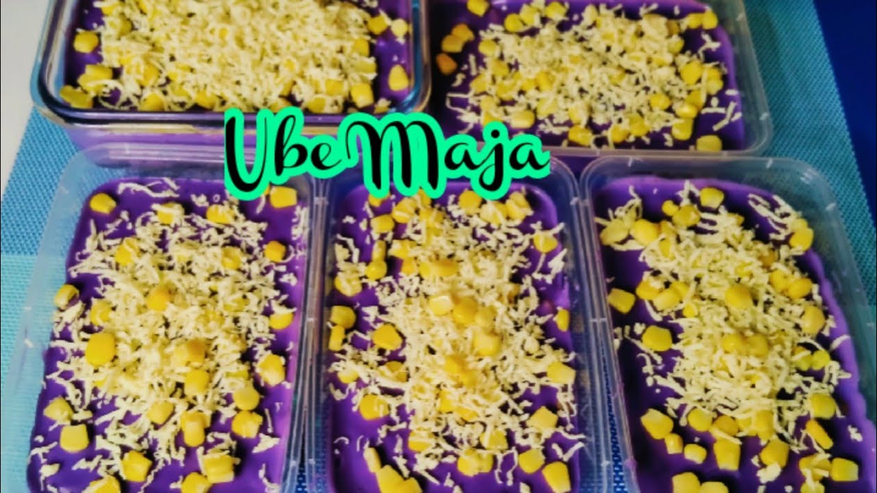 Ube Maja Blanca| Ube Maja With Corn and Cheese| How to Make Ube Maja ...