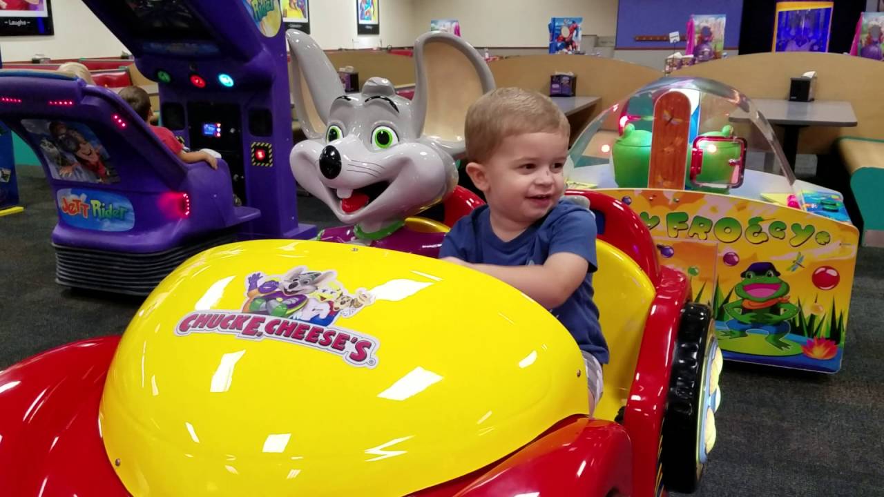 Jordan's drives Chuck E Cheese - YouTube