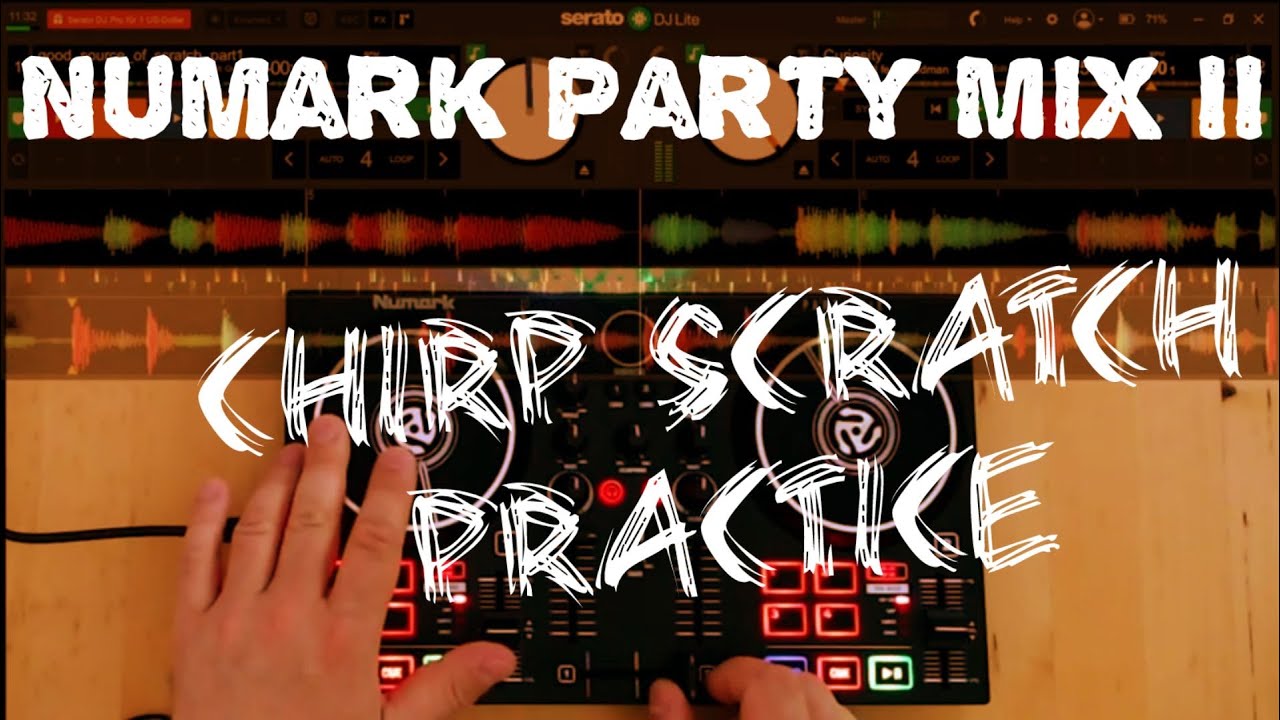 Funky Chirp Scratch Practice on Numark Party Mix 2 DJ Controller ...