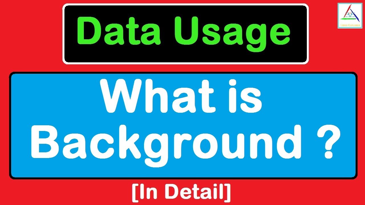 Background Data Usage - YouTube