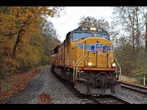 UP 5100 leads CSX Q137-29 - Shaner, PA - YouTube