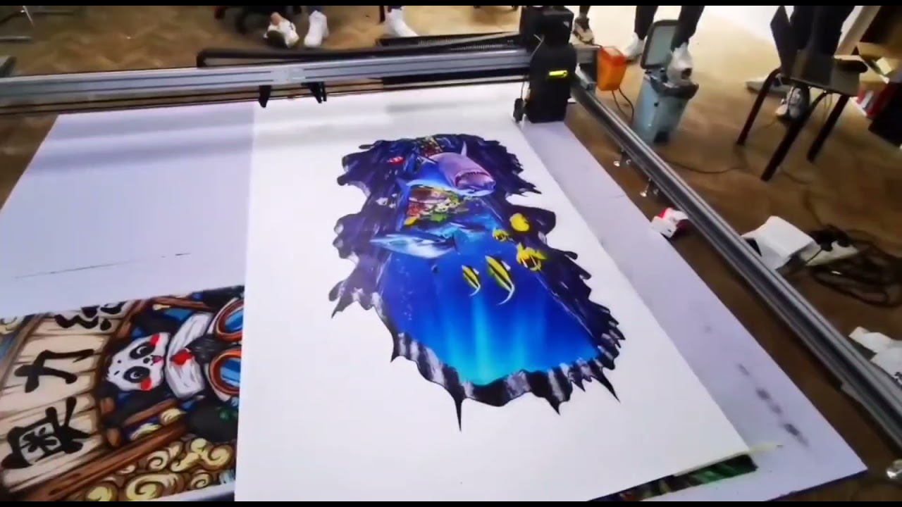 Ground printer printing video 8 - YouTube