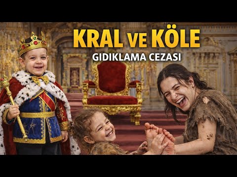 Kral Atlas’tan Şok Ceza! 😱 Köleye Gıdıklama İşkencesi 😂#keşfet #elisaatlas #kral #köle #komedi 