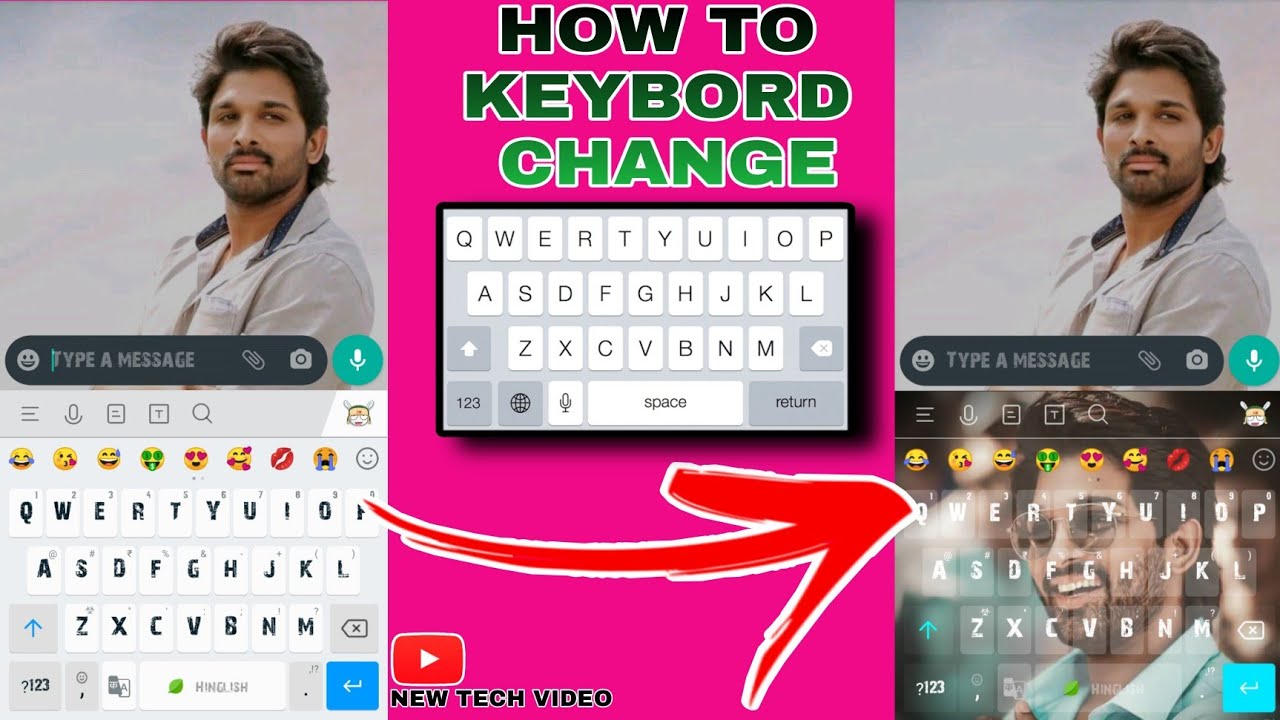 how to keyboard wallpaper set !! new tech video - YouTube