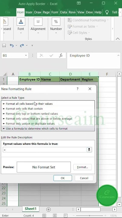 Auto Add Borders Exceltech Youtubeshorts Exceltips Exceleducation Exceltricks Excel