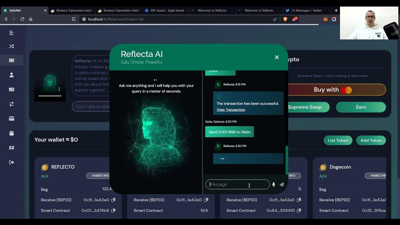 Reflecta AI - The Blockchain-based Messaging App with AI Power - YouTube