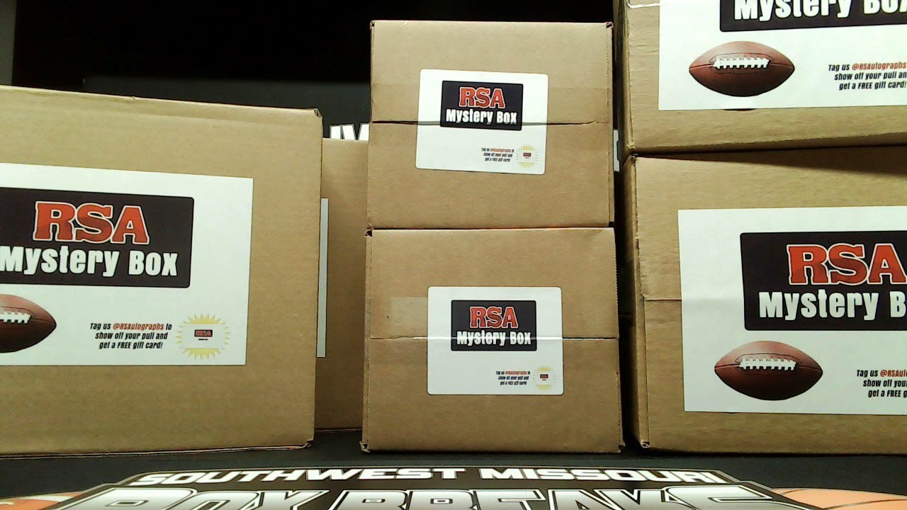 6 BOXES OF RSA MYSTERY BOX AUTOGRAPHED MINI HELMETS(2) JERSEYS(2 ...