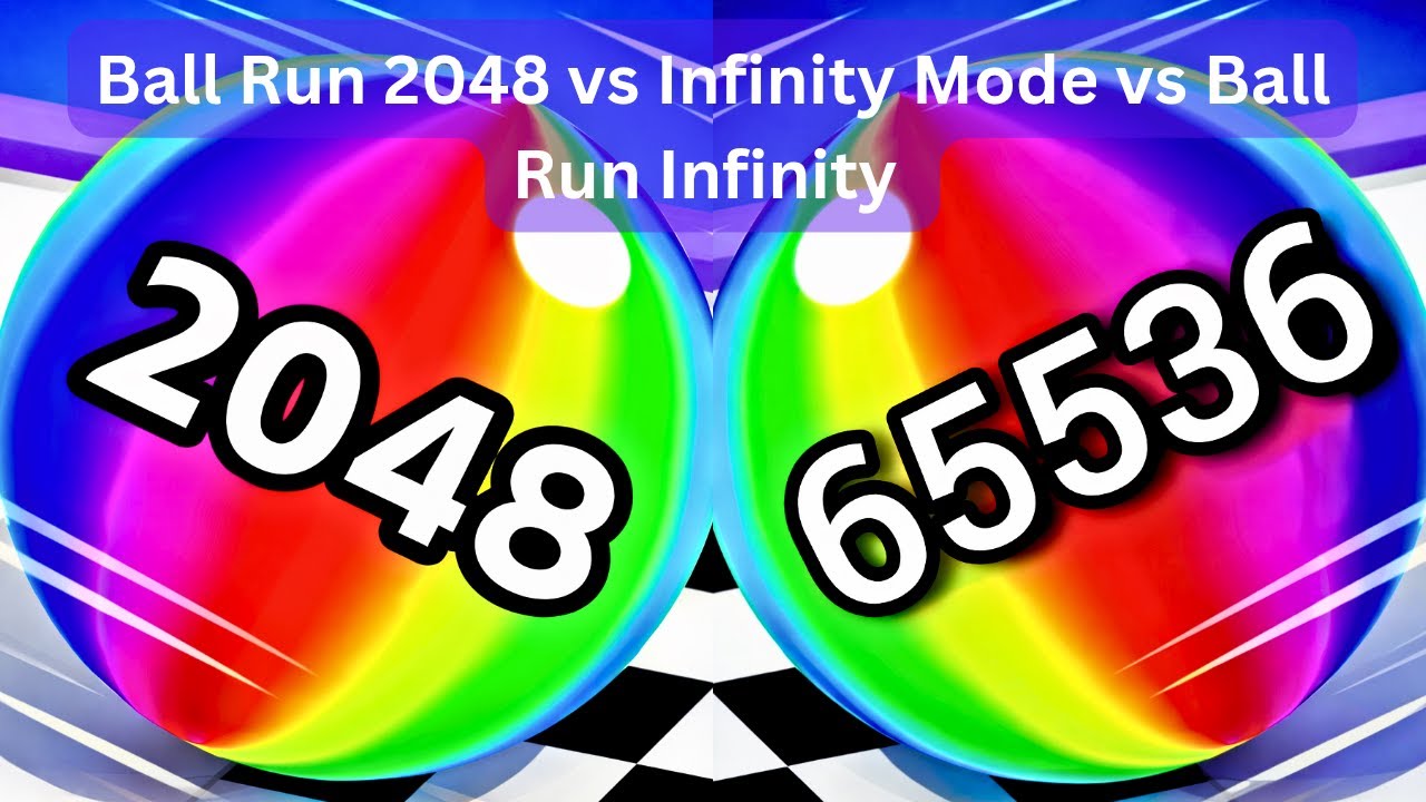Ball Run 2048, Infinity Mode, Ball Run Infinity | Satisfying Ball Games ...
