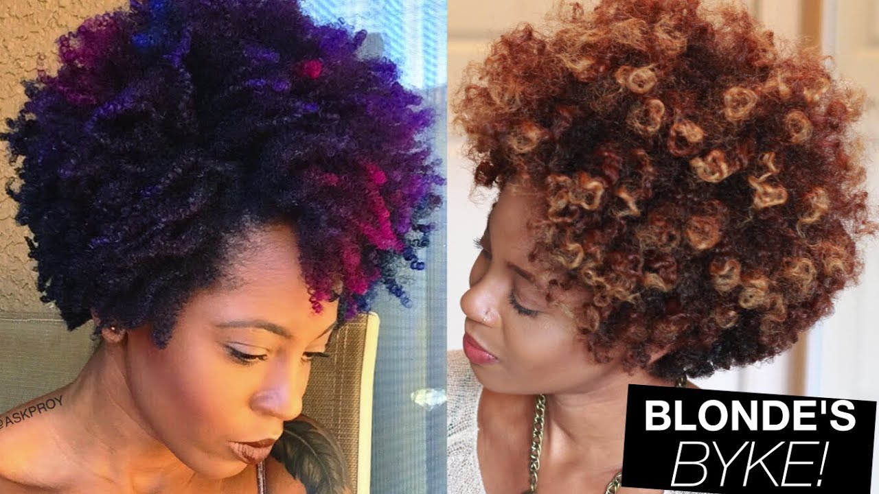 From Colorful Natural Hair to Blonde | askpRoy - YouTube