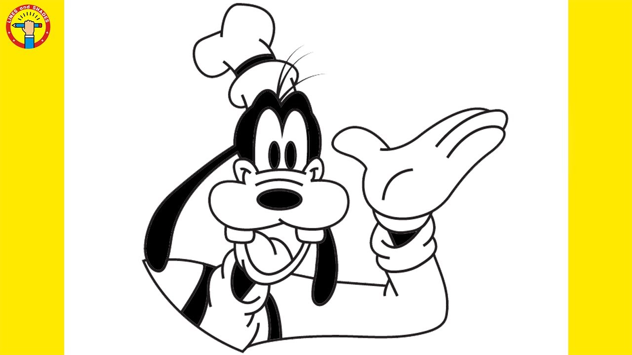 How to Draw Goofy - Step by Step | Disney | Easy Drawing Tutorial - YouTube