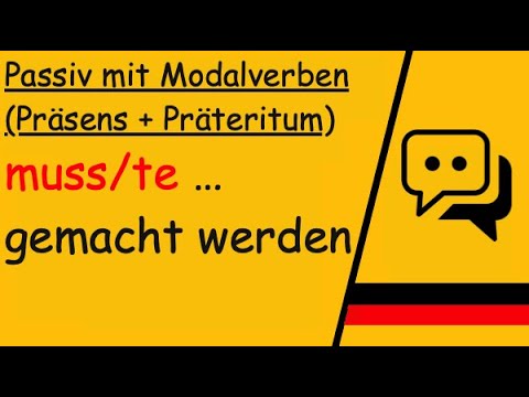 Passiv mit Modalverben (Präsens, Präteritum) einfach erklärt! | Deutsch ...