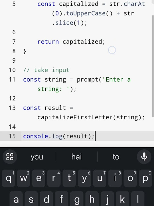 First Letter Capital Javascript Part 20 Coding Javascripttutorial Programmingtutorial