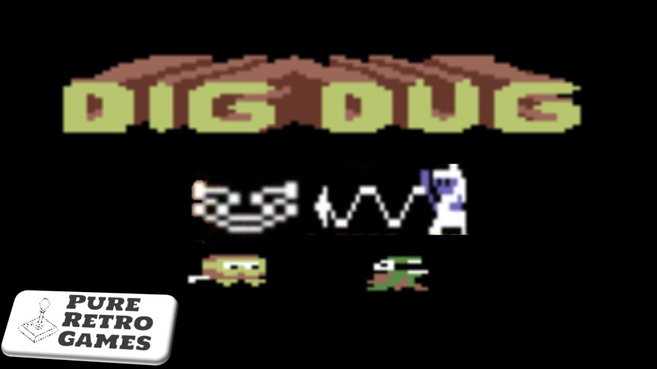 DIG DUG [1982] - Commodore 64 - 15 levels of Pure Retro FUN - YouTube
