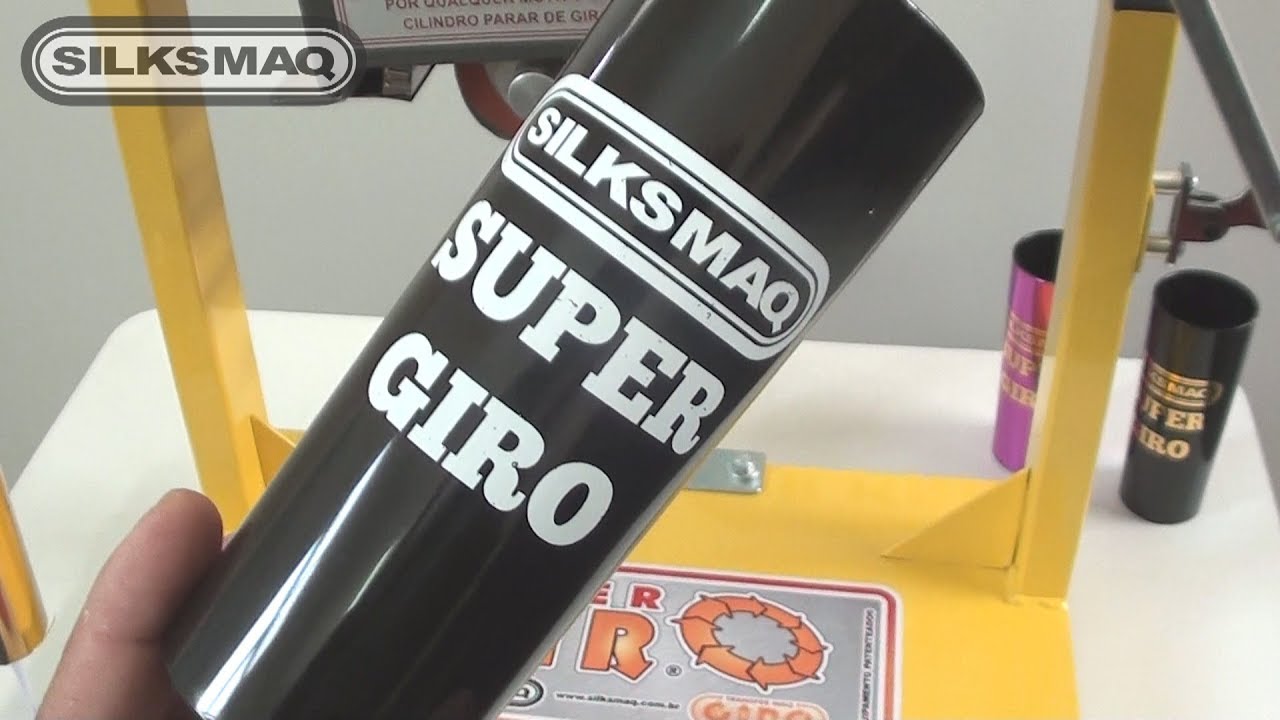 Aplicando Foil na maquina Super Transfer Giro Silksmaq - YouTube