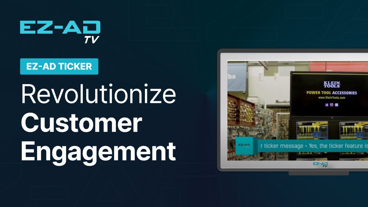 EZ-AD Ticker: Revolutionize Customer Engagement with Dynamic On-Screen ...