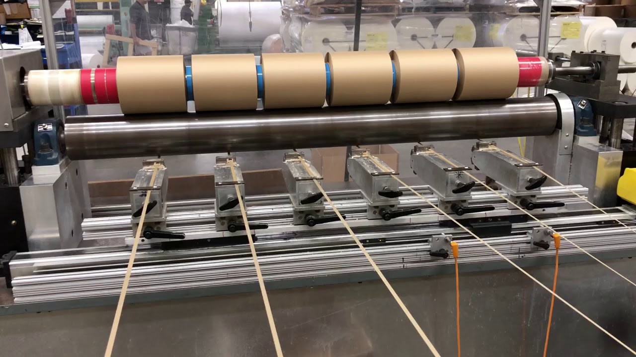 Custom Paper Tape Spooling Machine 17 - YouTube
