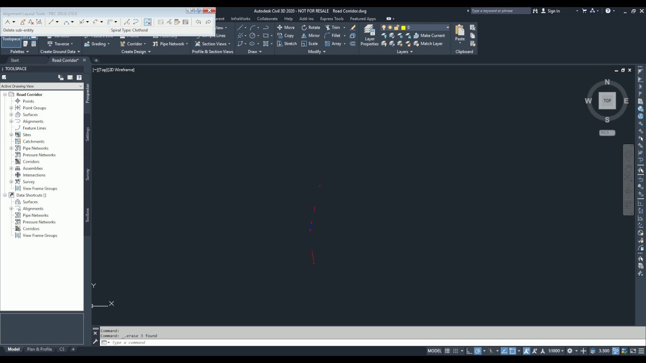Delete multiple entities of alignment at once Civil 3D - YouTube