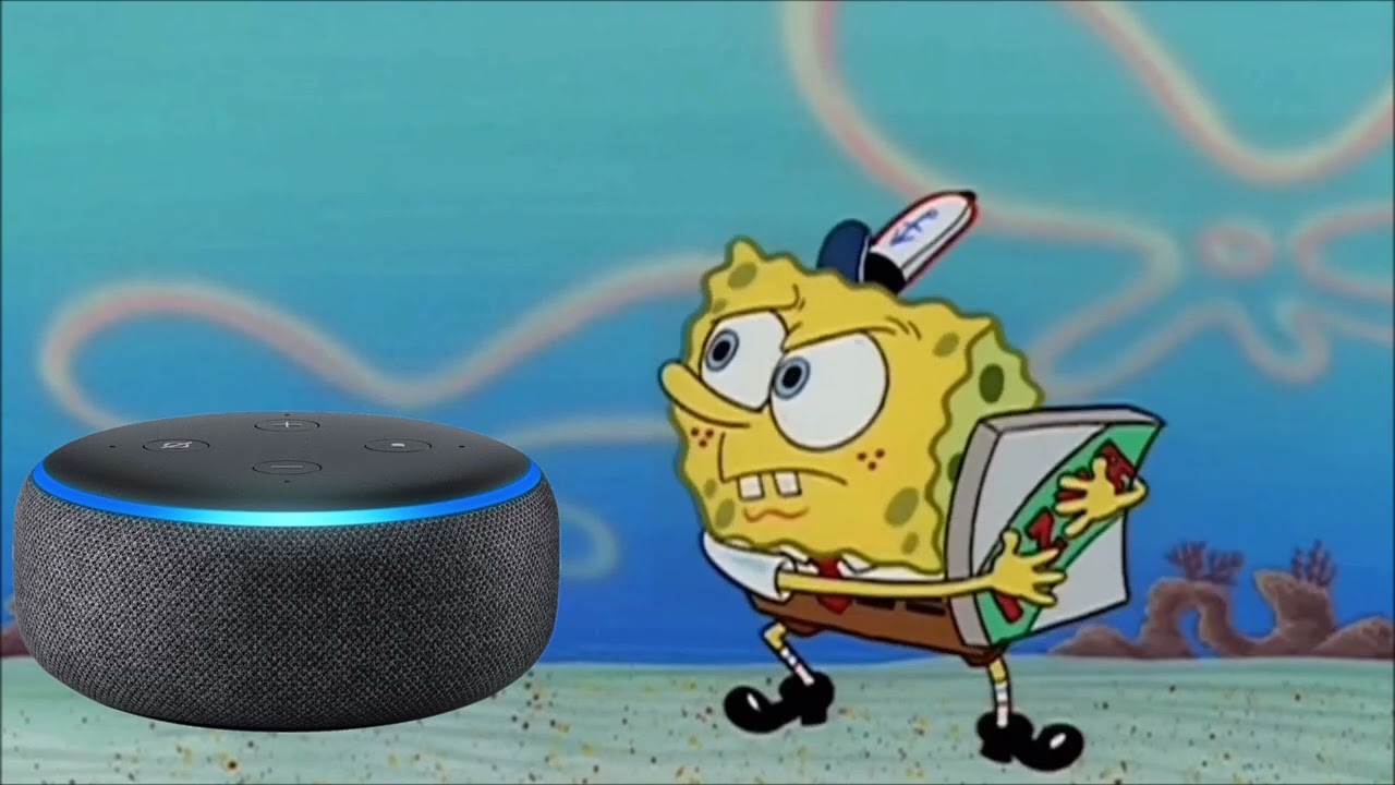 Amazon Alexa trying to get a pizza from Spongebob - YouTube