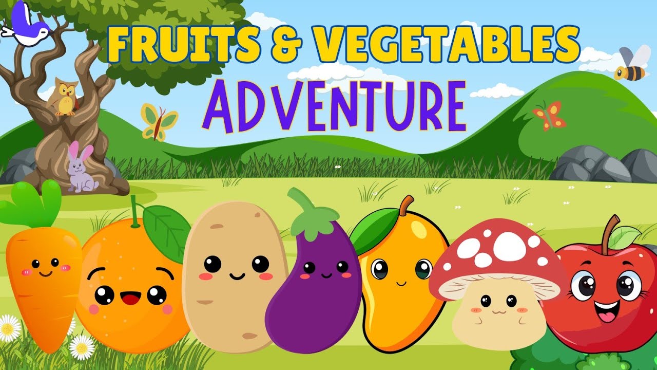 Meet the Fruits and Vegetables! Animated Learning 🍉🥦 - YouTube
