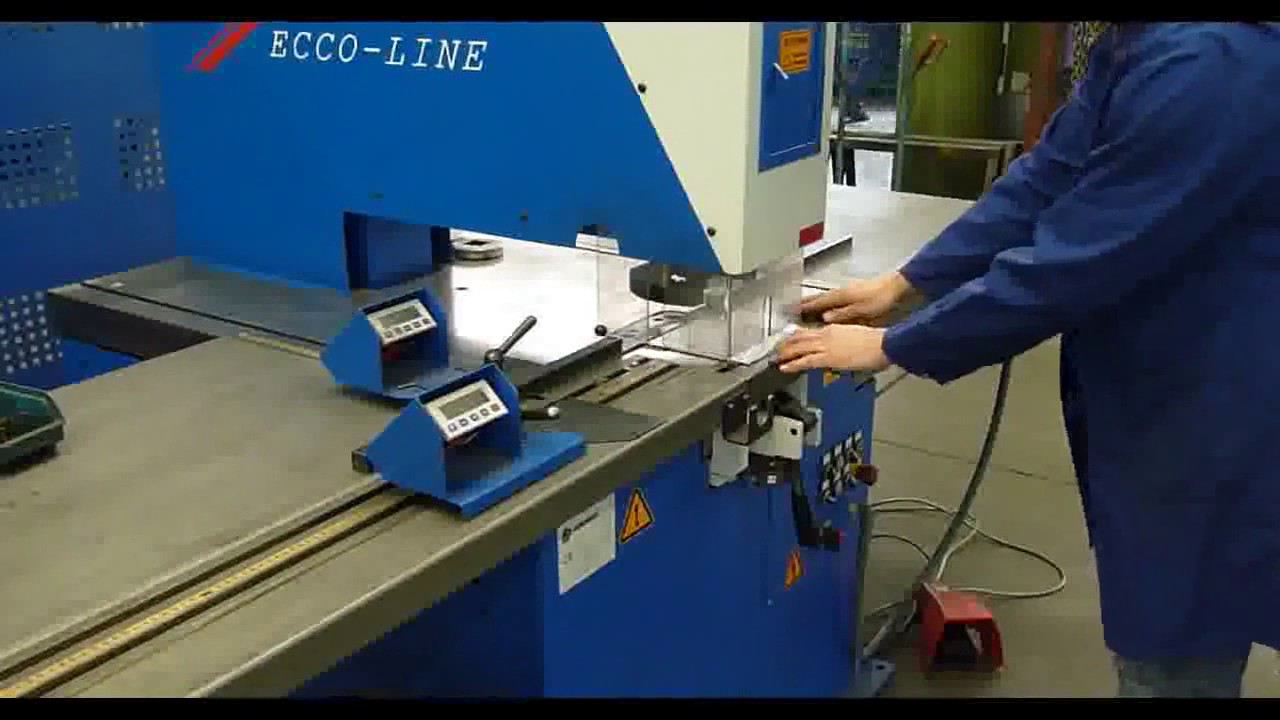 EL Series manually gauged punching machines - YouTube