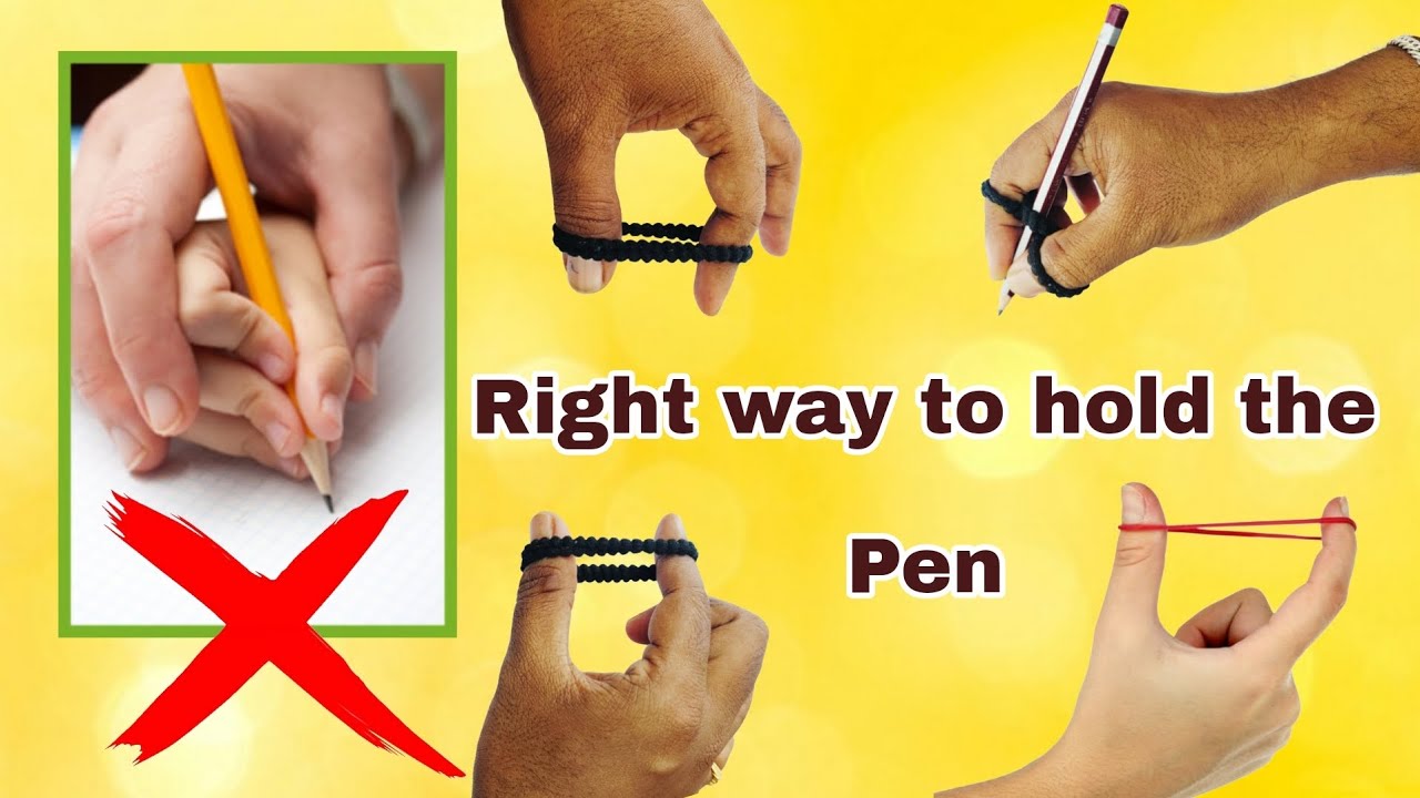 Right way to hold the Pen | Beautiful Handwriting| Cursive Handwriting ...
