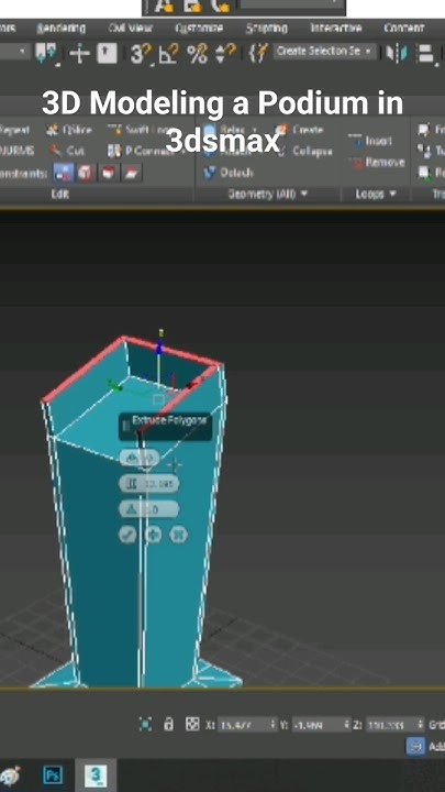 3D Podium Modeling | How to Model in 3dsmax #3d #3dsmax #tutorial #3dmodeling - YouTube