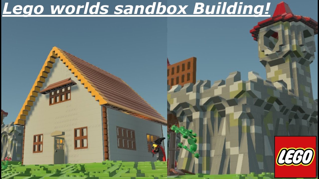 Lego worlds: Sand box building time! - YouTube