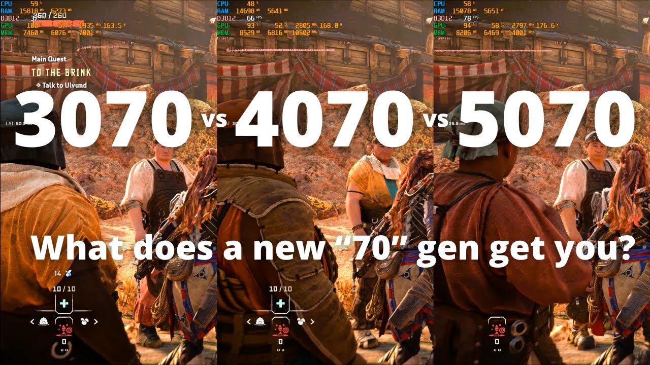 RTX 3070 vs 4070 vs 5070: The Ultimate Comparison!!! - YouTube