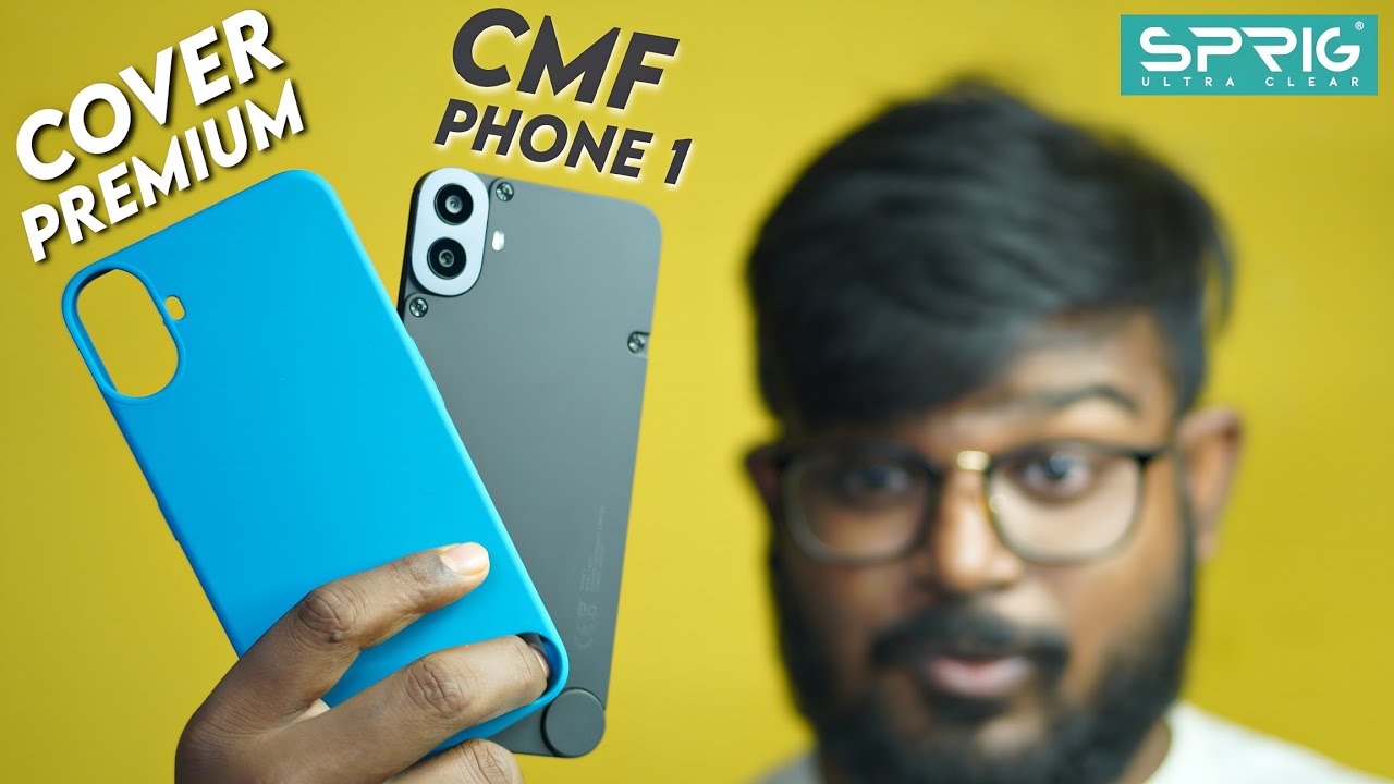 Nothing CMF Phone 1 Premium Sprig Silicone Back Cover & Tempered Glass ...