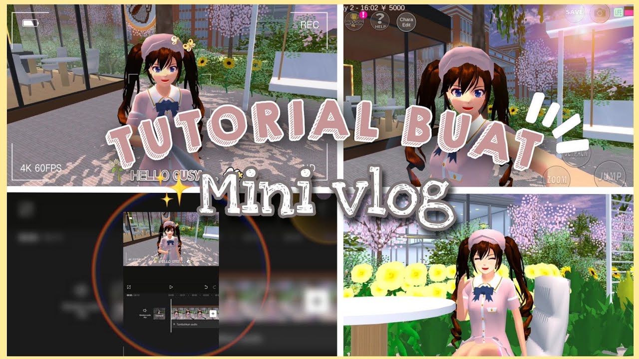 TUTORIAL BIKIN MINI VLOG🎀 ||Mini tutorial. . .|| Sakura School Simulator - YouTube
