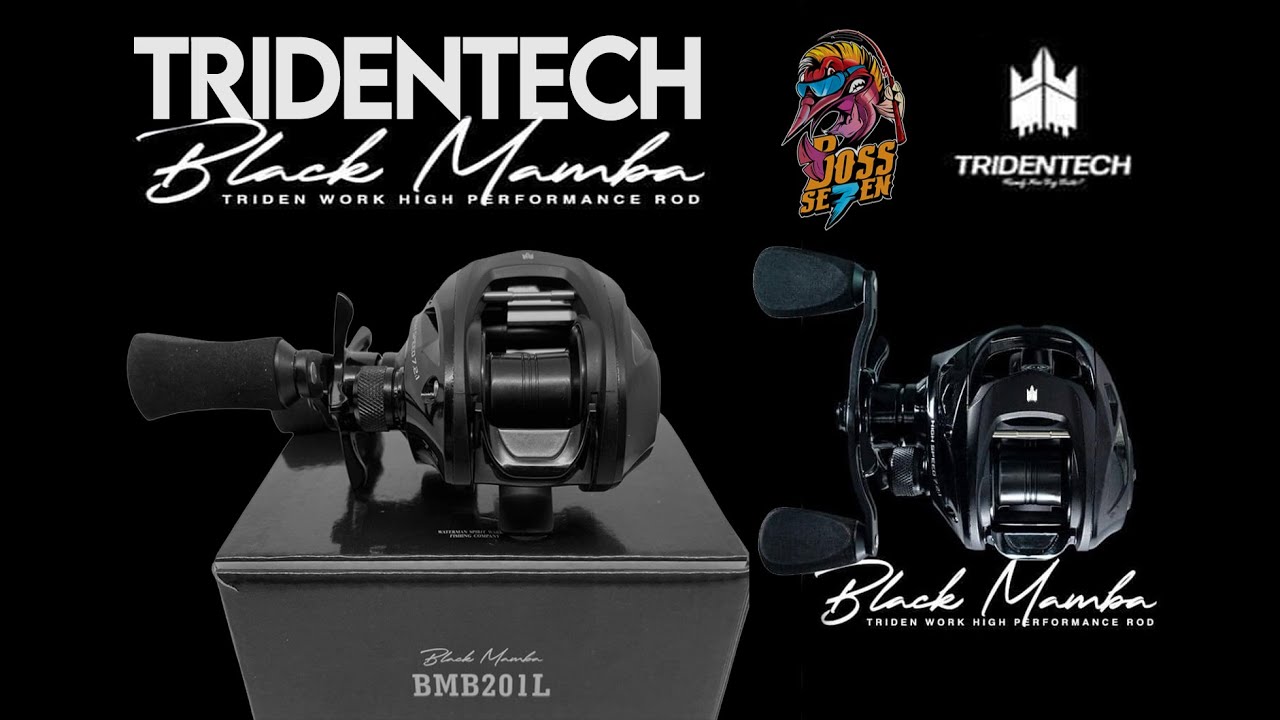REEL BC (BAITCASTING) NEW TRIDENTECH BLACK MAMBA BMB201L ELEGANT - YouTube