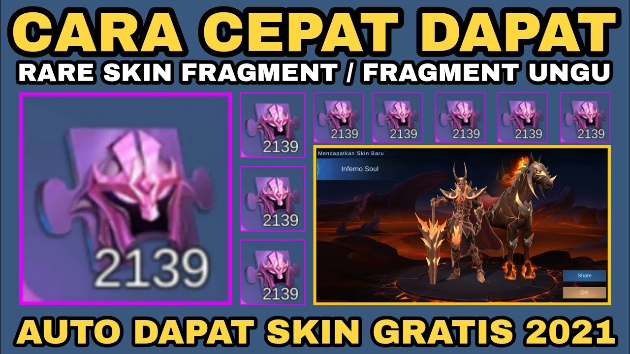 Cara Cepat Dapatkan Rare Skin Fragment Mobile Legends Terbaru 2021 ...