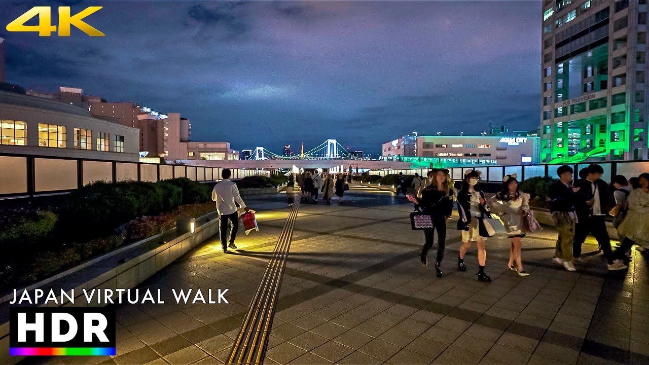 Japan - Tokyo Telecom Center walk to Odaiba • 4K HDR - YouTube