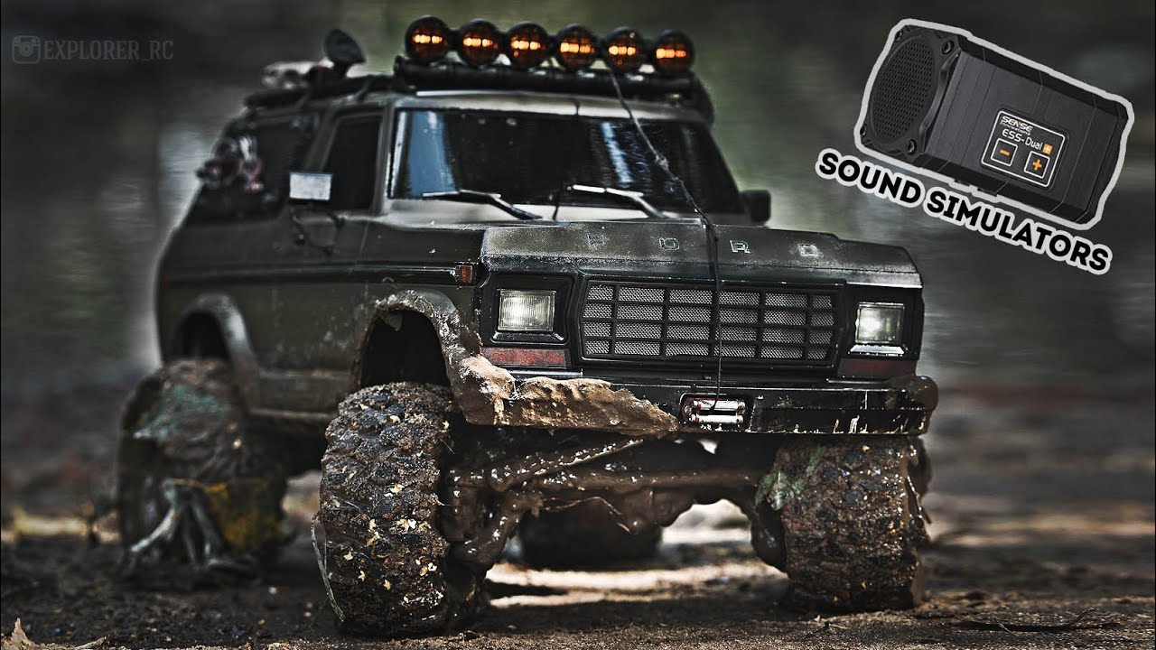 ESS dual Sound simulator / Best RC Sound Kit / Military Bronco in Mud ...