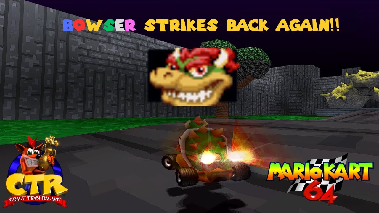 BOWSER STRIKES BACK AGAIN!! N64 Bowser's Castle 2.0 (Update) Custom Track By Anfrost - YouTube