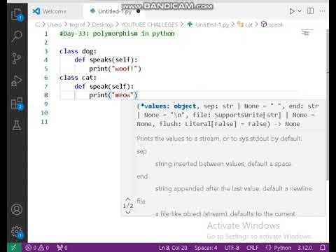 Day 33: Python Polymorphism Tutorial - YouTube
