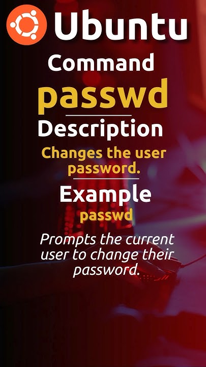 How to change user password in #ubuntuserver #ubuntu - YouTube
