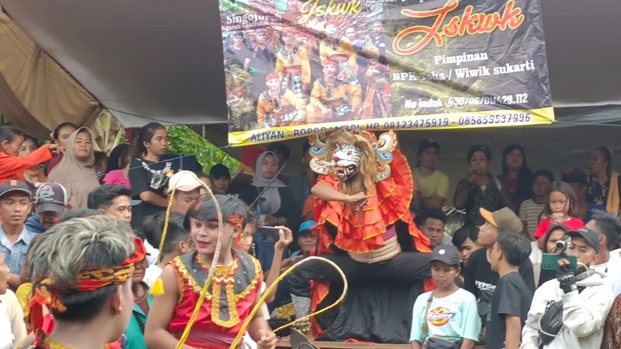 Tari Wayang perang Kucingan | Jaranan Syarif kembang Wongso kenongo ...
