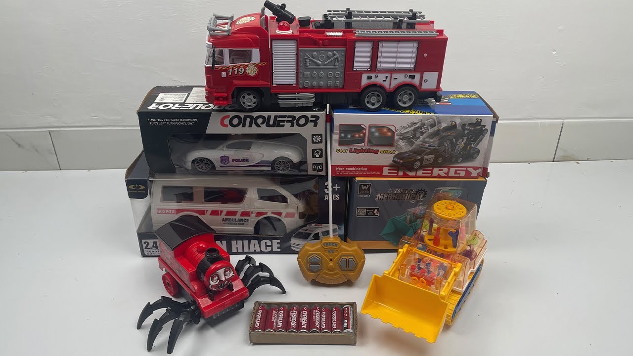 Unboxing RC Wheel Loader Engineering Vehicle Series , RC Ambulance 1:16 ...